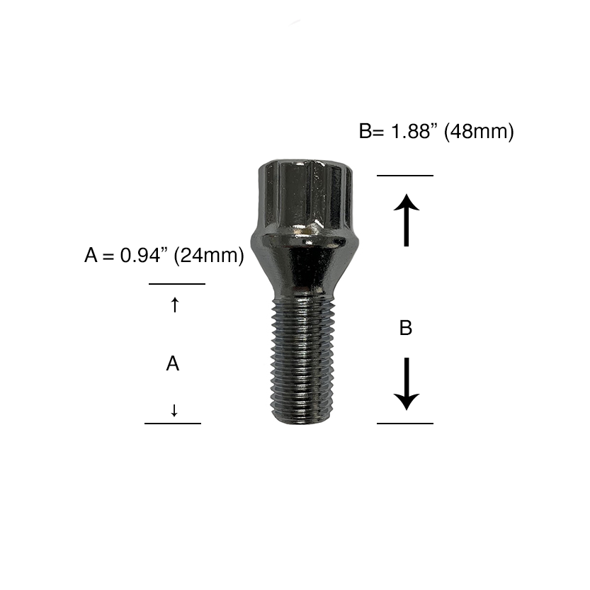 SPLINE LUG BOLTS 7-POINT — Excalibur Wheel