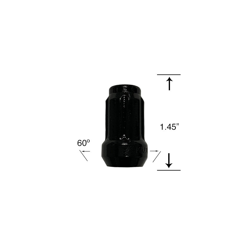 SPLINE ACORN 6-POINT - BLACK — Excalibur Wheel